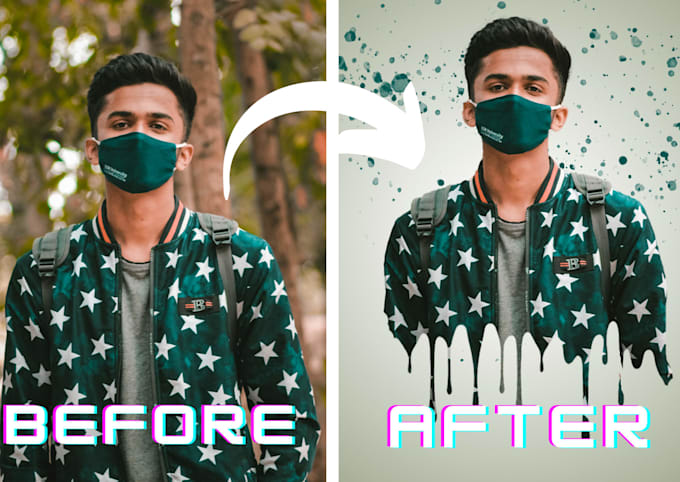 Make your image into professional dripping effect by Abdullahr435 | Fiverr