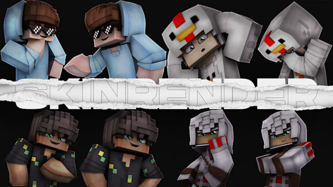 Design a high quality minecraft skinrender by Redfirerl | Fiverr