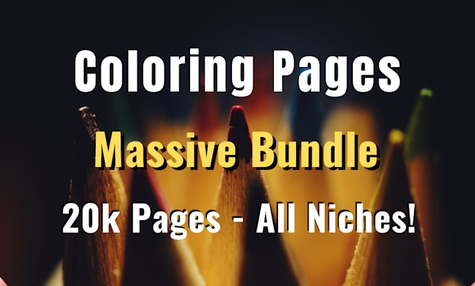 Give coloring pages massive bundle in all niches, 20k coloring page by ...