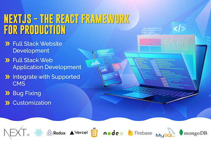Develop a full stack website with nextjs, reactjs by Himanshu_arora1 ...