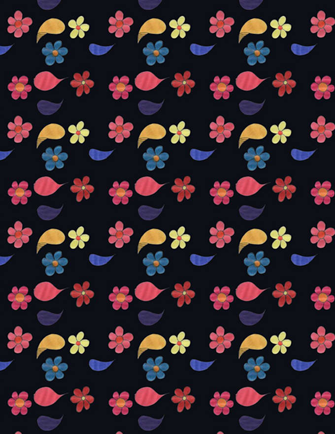 Design custom repeating patterns ready to print by Ivonnectrabajo | Fiverr