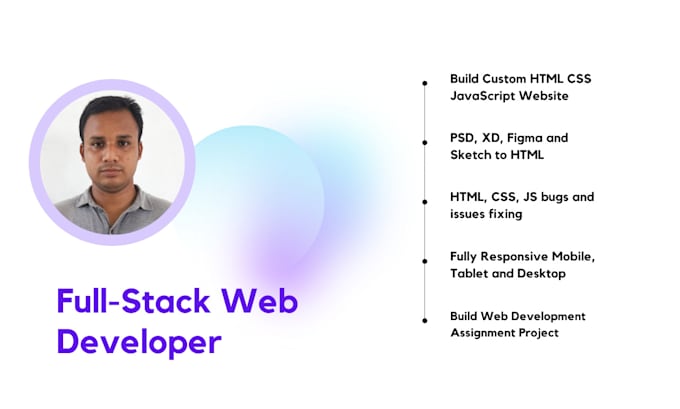 Write custom html css code with react js by Anondo19 | Fiverr