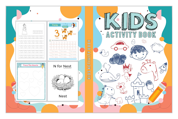 Design attractive children activity books cover and interior pages for ...