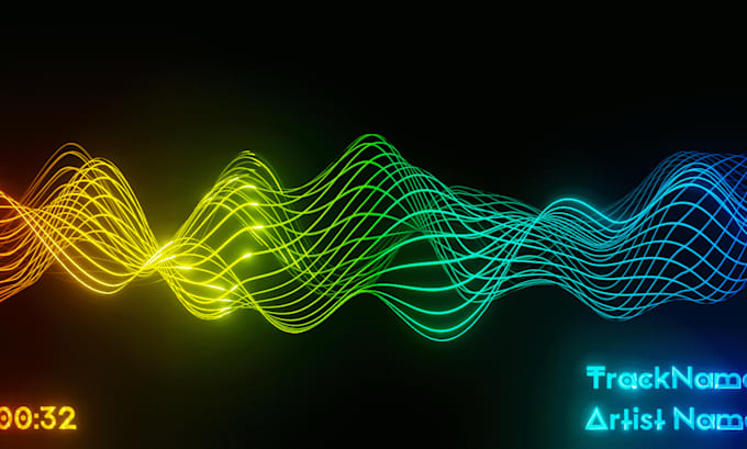 Make a cool trippy music visualizer audio spectrum by Afyiscgi | Fiverr