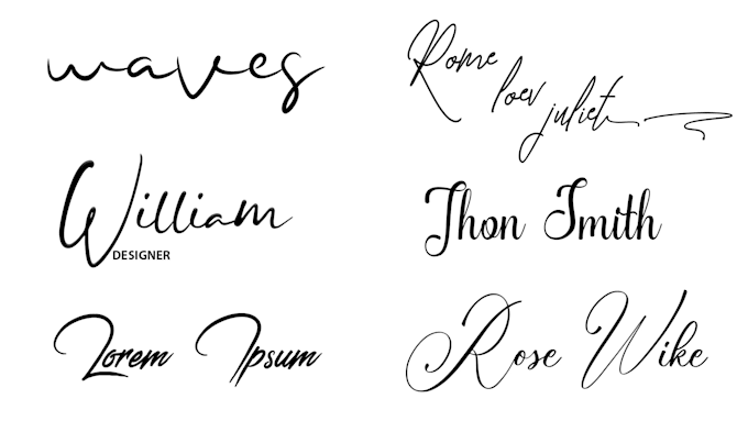 Design scripted, signature, cursive, handwriting logo by Editingorama ...