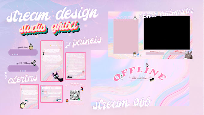 Design an custom animated twitch overlay for you by Geovannaterra | Fiverr