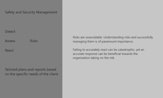 Detect, assess risks and advise on proper response by Lucacib | Fiverr