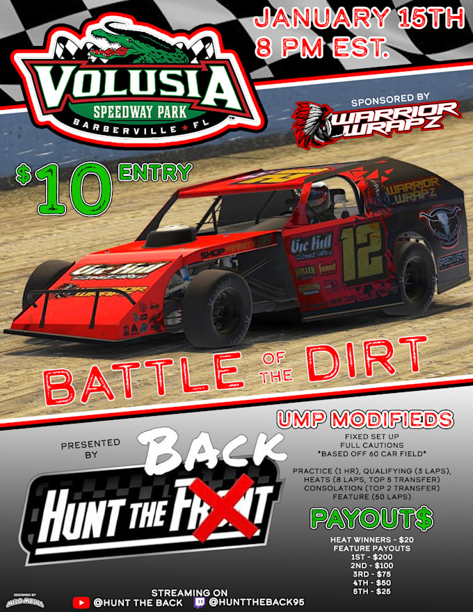 Make posters and adds for iracing events by Milomediaryan | Fiverr