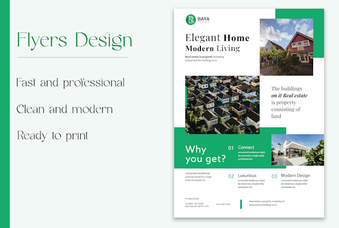 Design a modern flyer for your business by Sidahmed_baya | Fiverr