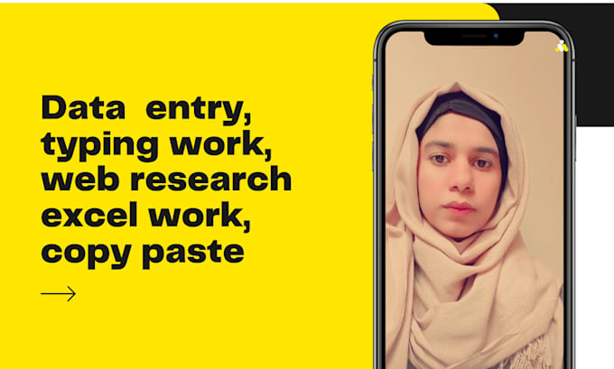 Data entry in 24 hours, copy paste, typing work, exel work, web research by Tanveerhu | Fiverr