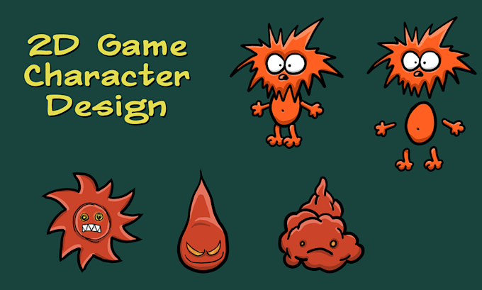 Draw amazing 2d characters for your game by Vuykogameart | Fiverr