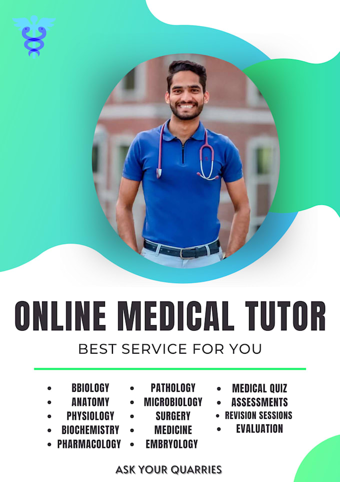 Be your online tutor for medical subjects and assessments by Junaid ...