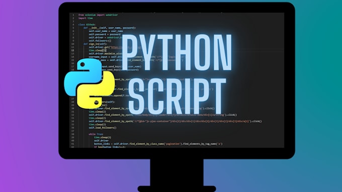 Write python script according to your needs by Ahmet7342 | Fiverr