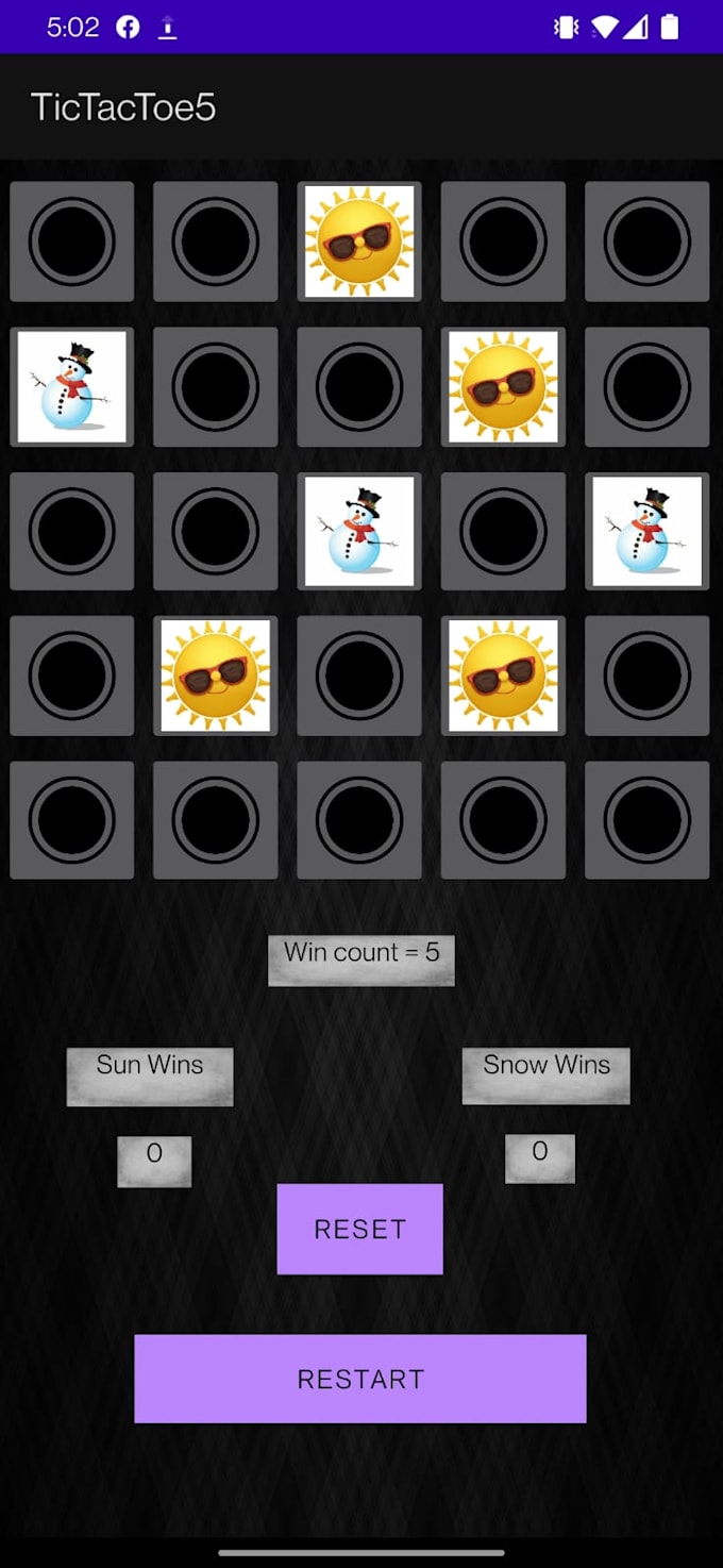 Tic tac toe made in android studio by Moazzamali12 | Fiverr