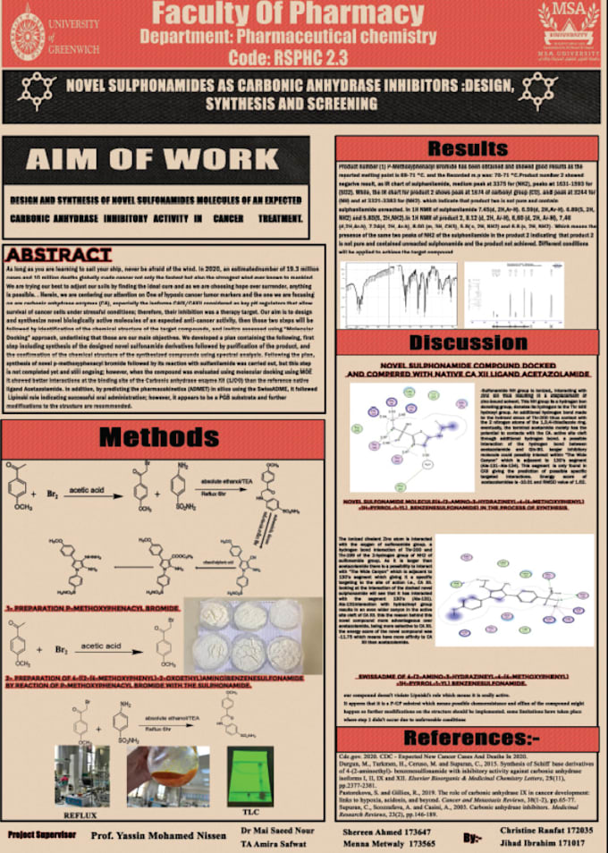 , create modern academic poster by Sherryhelal | Fiverr