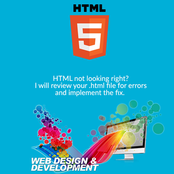 Review your html file for errors by Zakpucci2 | Fiverr