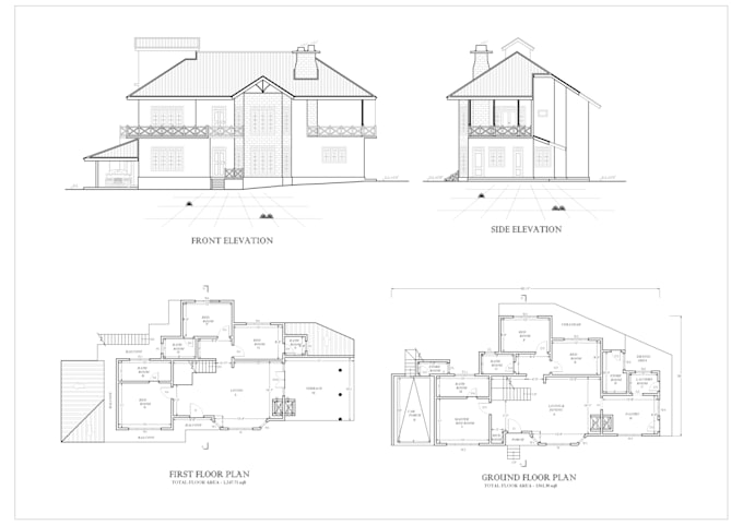 Design your floor plan and elevation in autocad by Chamaraasank665 | Fiverr