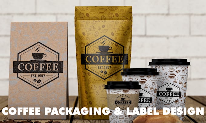 Create coffee packaging label design for you by Logo_designs100 | Fiverr