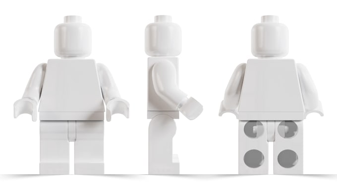 Create a custom 3d rendering of a lego minifig by Jakeheinemann | Fiverr