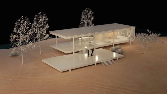 Render an architecture realistic physical model by Emaoliv | Fiverr