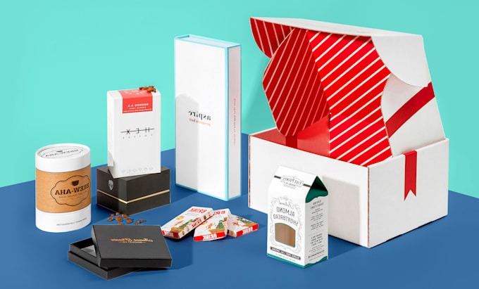 Custom product package, label or box design with 3d mockup by ...