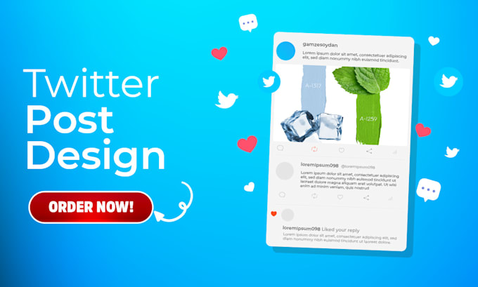 Design professional twitter posts and banners by Worklinadesign | Fiverr