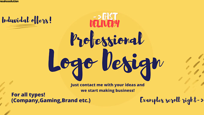 Design an assertive modern minimalistic logo by Noahssolution | Fiverr