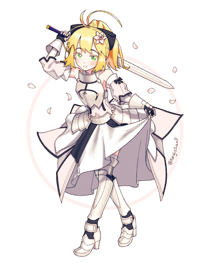 Draw anime art in my style by Aegisanimeart | Fiverr