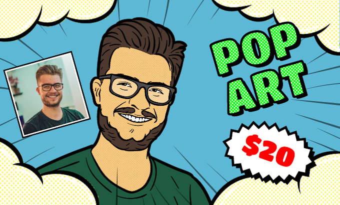 Draw pop art style from your portrait by Wahyu_bondan | Fiverr