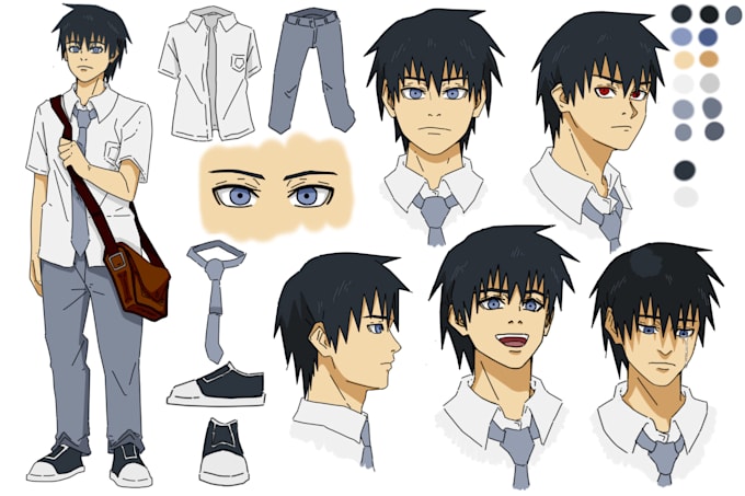 Make original character design or character sheet for you by Argiayasir ...