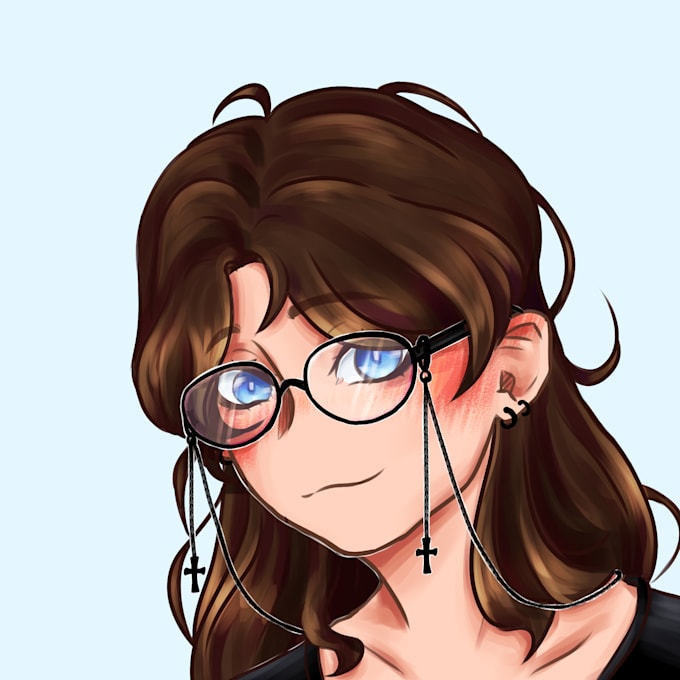 Draw a profile picture with my art style by Saradraww | Fiverr