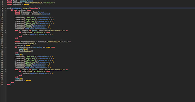 Script a roblox tool for you by Anchorbub | Fiverr