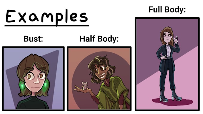 Draw a character portrait with a simple background by Skythelar | Fiverr