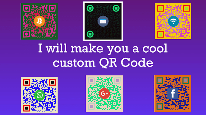 Make you a cool custom qr code in 15 minutes by Behrooz74 | Fiverr
