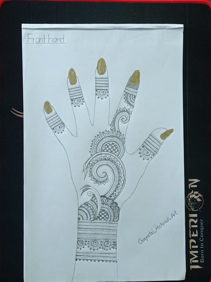 Art unique mehndi designs by Gayatriart | Fiverr