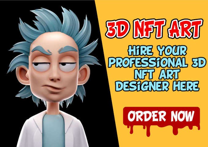 Design unique 3d nft art for nft collection by Thunder_nft | Fiverr