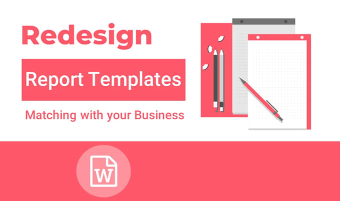 Redesign word doc report templates by Templateszone | Fiverr