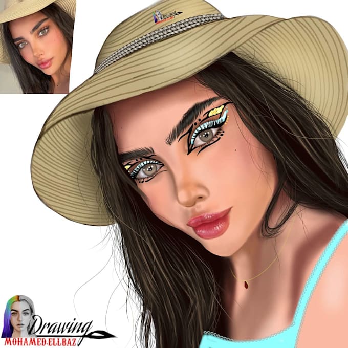 Draw digital realistic portraits by Simohoom | Fiverr