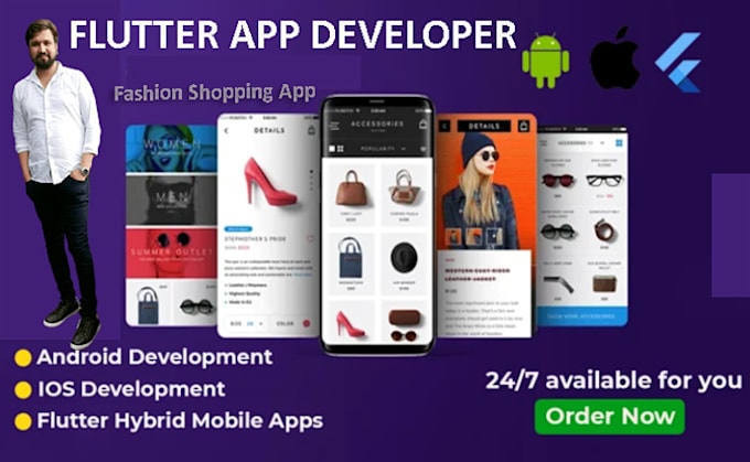 Be flutter developer for android and ios app development flutter app ...