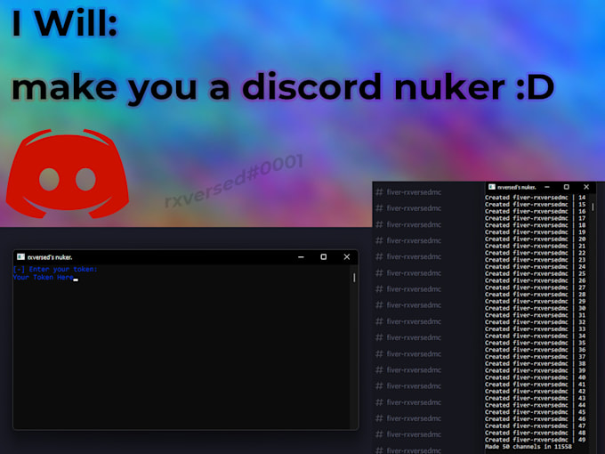 Create a discord nuker by Rxversedmc | Fiverr