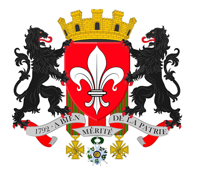 Make a luxury regal gothic heraldic family crest coat of arms logo by ...