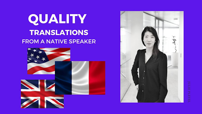 Translate english to french, add french subtitles by Juliepleyel | Fiverr
