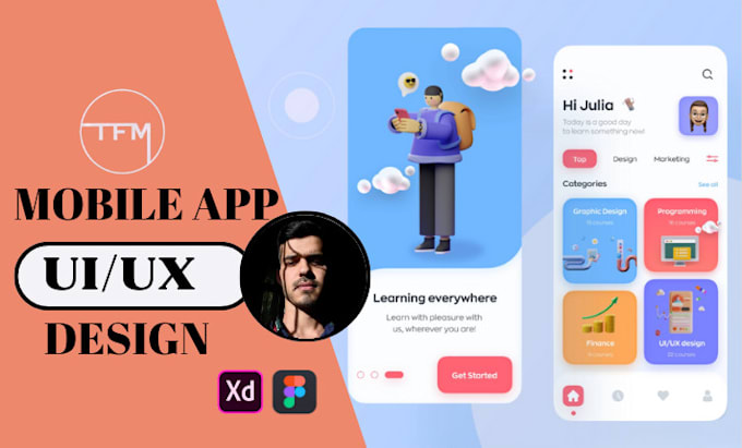 Do advance mobile app ui ux design, mobile app design, app ui ux design ...