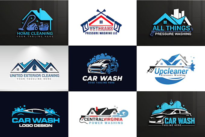 Do pressure automotive car power washing home cleaning service logo ...