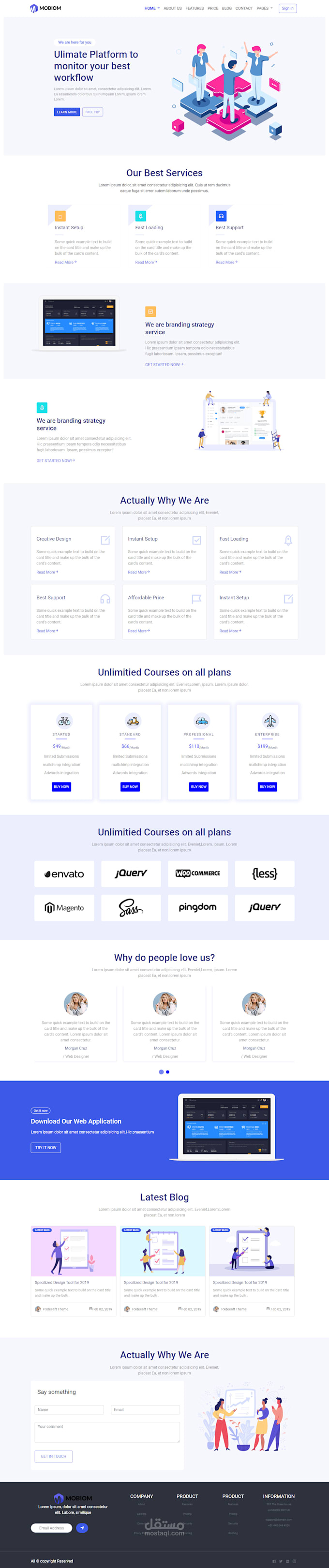 Crate landing page professional using html and css and bootstrap by ...