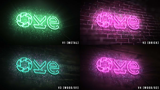 Create a professional neon logo animation by Olgachoke | Fiverr