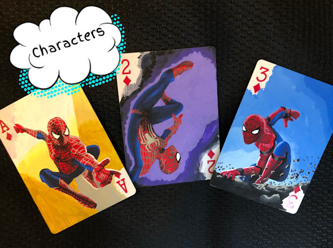 Create a custom hand painted playing card free shipping by Madzcreation ...