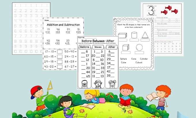 Design custom children worksheets or tracing workbooks by Sneha_prakash ...
