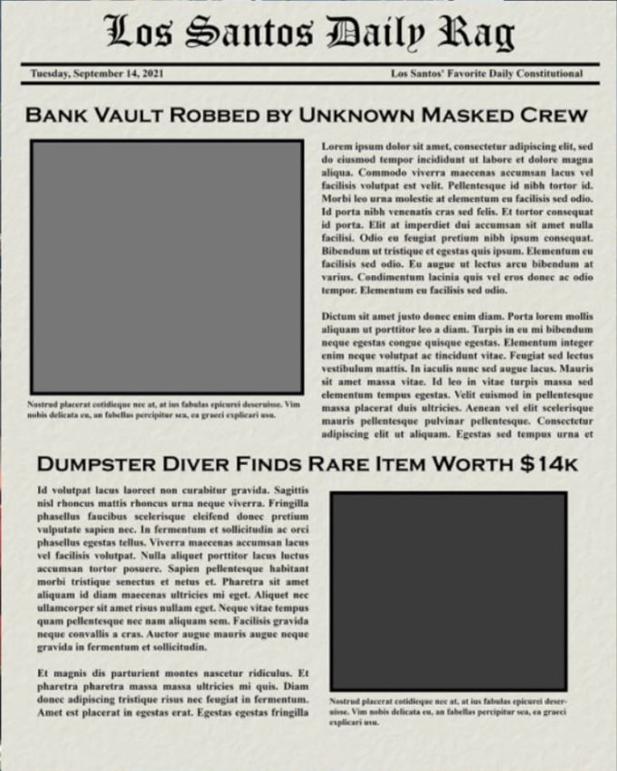 Sell my fivem newspaper script by Vax6660 | Fiverr