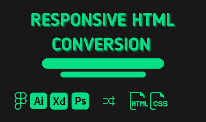 Convert your design to html ,css and js by Adnanen | Fiverr